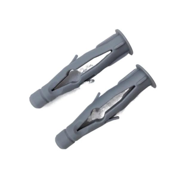 Quality INCH Measurement System Polyethylene Ribbed Plastic Anchor White Or Grey For Optimal Performance for sale