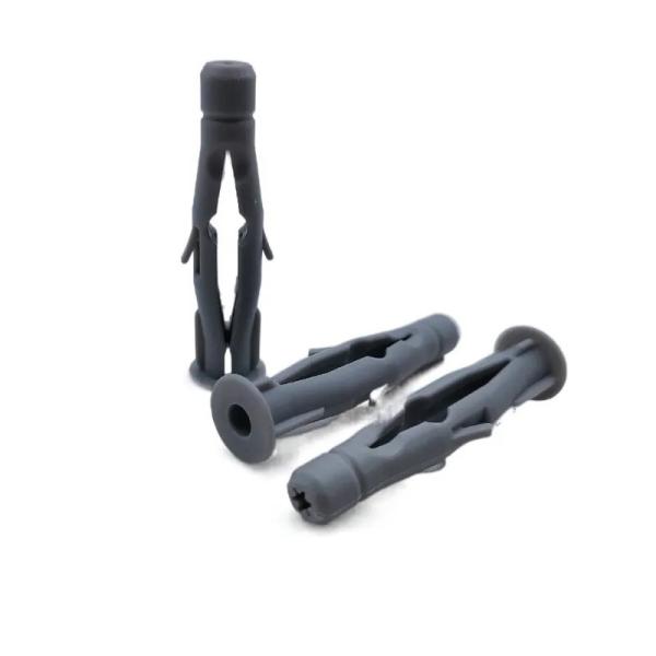 Quality INCH Measurement System Polyethylene Ribbed Plastic Anchor White Or Grey For for sale