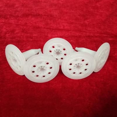 China 70mm Plastic Dowel Anchor for Fastening EPS Board Insulation Fastener with Drive Pins for sale