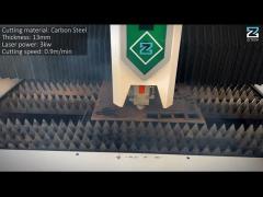 Cutting 13mm Carbon Steel by Fiber Laser Cutter Machine