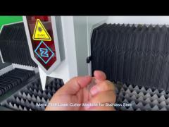 Cutting Stainless Steel by Fiber Laser Cutter Machine