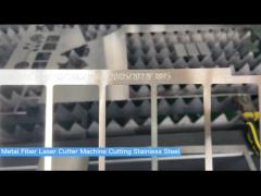 Cutting Stainless Steel by Fiber Laser Cutter Machine