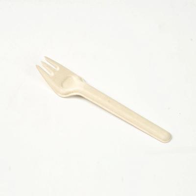 Cina 165 mm bianco compostabile bagassa canna da zucchero canna da zucchero posate cucchiaio forchetta coltello in vendita