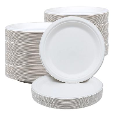 Cina Piatti Di Canna Da Zucchero Compostabili Di Frutta Piatti Rotondi Di Bagassa Di Canna Da Zucchero Biodegradabili in vendita