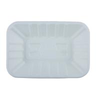 China Biodegradable Sugarcane Bagasse Tray 176ml for Meat Fruit Vegetable Eco Friendly Tableware for sale