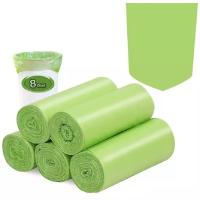China Custom Size Biodegradable Compostable Garbage Bags 12 Mic PBAT PLA for sale