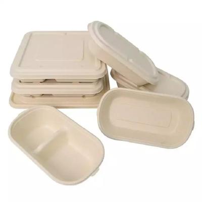Cina Contenitori per alimenti usa e getta compostabili da asporto Scatola per stoviglie in bagassa di canna da zucchero in vendita