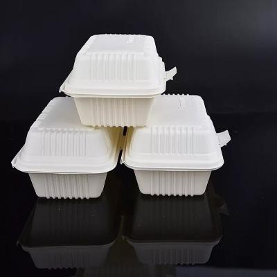 Cina Stoviglie biodegradabili con amido di mais da 600 ml 26 g da asporto contenitori per alimenti in PP in vendita