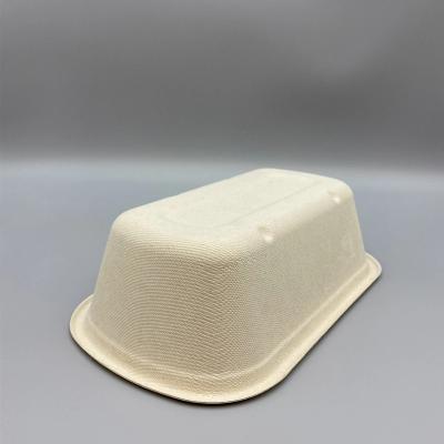 中国 ふたが付いている生分解性の持続可能なバガス サトウキビ クラムシェル ボックス 販売のため