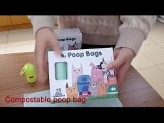 Sacchetti per rifiuti biodegradabili stampati personalizzati sostenibili Sacchetti per cacca di gatto compostabili