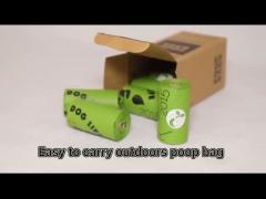 PLA Grocery Borsa compostabile biodegradabile Dog Pet Waste Sacchetti della spesa riciclabili