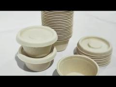 Bicchiere di carta monouso sostenibile biodegradabile con coperchio Bicchiere da degustazione da 2 once