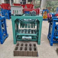 China Automatic 2-Hole Concrete Brick Making Machine 220V 180kg for Construction Waste Processing for sale