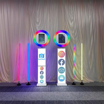 China Luxury Configuration HLTD Digital 10.9 12.9 Shell LCD Screen iPad Photo Booth Portable Led Ring Roamer Selfie Photo Booth iPad factory