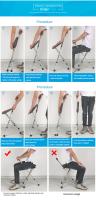 China Hearty Expression Walking Stick Chair with PP Seat - Height Adjustable 88-101cm, 100kg Capacity Aluminum Alloy Design for sale