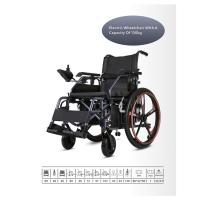 China Microprocessor Electric Wheelchair 150W Motor 20AH Battery Foldable Lightweight Aluminum Frame for sale