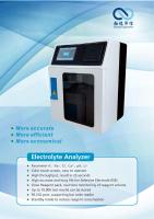 China Easylyte Electrolyte Analyzer HE-EA001V1 with 25 Seconds/Test Speed and 10,000 Result Storage Capacity for sale