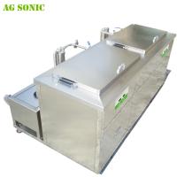 China Double Tanks Ultrasonic Engine Cleaner , Waterproof Engine Block Washing Machine for sale