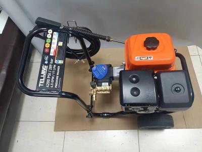 China Limpeza de alta pressão 3800PSI/262Bar Máquina de lavar automóveis portátil a gasolina 190F 420cc Tanque de detergente 1.1 à venda