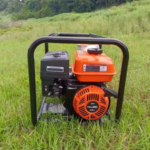 Quality 2 Inch Petrol Engine High Pressure Water Pump tuya for Displacement 208cc Weight for sale