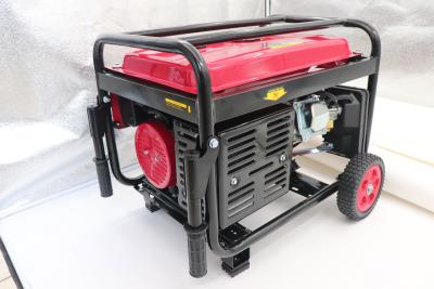 China 3kw Max Power 7hp Single Phase Gasoline Generator with Wheels Portable Generator for sale
