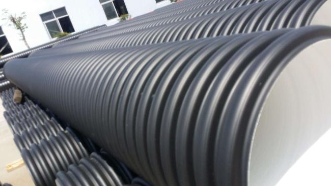 Corrugated Pipe Extrusion Line in operation