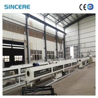 China Customized Plastic Pipe Extrusion Line Including Exteuder SJ75 38 Supporting PP HDPE PPR MPP Plastic Material Processing for sale