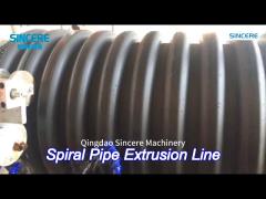 inner rib corrugated pipe production line,double-walled spiral corrugated pipe machine