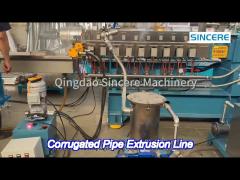 pipe speed 2 to 4 meters per minute single wall corrugated pipe line featuring pipe extrusion proces