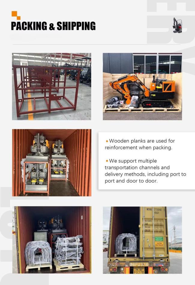 Factory Directly Supply Customized Attachment 2t Farm Garden Mini Excavator