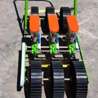 China Manual Push Multi Row Precision Vegetable Planter 14kg 96cm Adjustable Spacing Seeder for sale