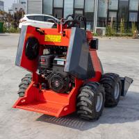 China CE Loader Machine Four Wheel Drive Loader 13.5HP Small Front End Loader Mini Skid Steer Loader for sale
