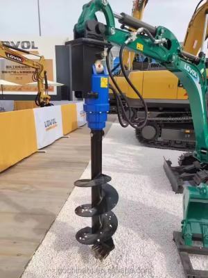 China Excavator Attachments Excavator Auger Hydraulic Earth Drill Hydraulic Drill For 10-50 Ton Excavator Earth Augers for sale