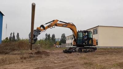 China Excavator Attachments Hydraulic Equipment 13-25 Ton Excavator Machine Electric Wire Pole Grapple Pole Grabber for sale