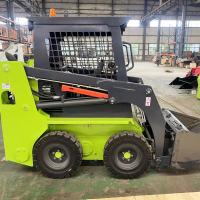 China Chinese 75HP Mini Skid Steer Loader 1050kg Capacity 0.5cbm Bucket Crawler Track for sale