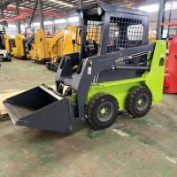 China Chinese 75HP Mini Skid Steer Loader 1050kg Capacity 0.5cbm Bucket Crawler Track for sale