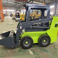 China Chinese 75HP Mini Skid Steer Loader 1050kg Capacity 0.5cbm Bucket Crawler Track for sale