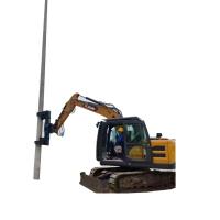China Excavator Electric Pole Grapple 360 Rotating Pole Setter for 8-18T Excavators with Self Locking Function for sale