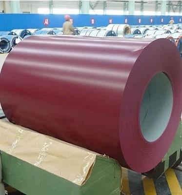 Cina Ral rosso 3005 ha preverniciato l'acciaio galvanizzato arrotola 0.12mm che il colore ha ricoperto 1250mm in vendita