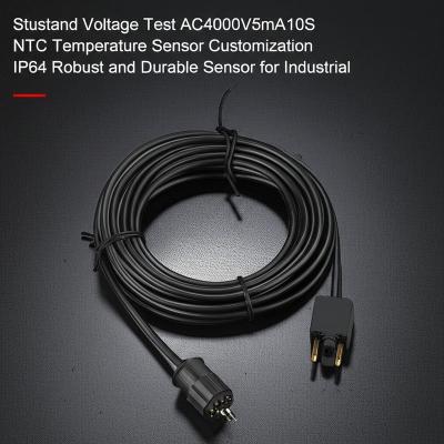 China Withstand Voltage Test AC4000V5mA10S NTC Temperature Sensor Customization IP64 Robust and Durable Sensor for Industrial for sale