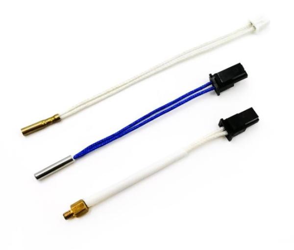 La fibre de verre câblent le nTC 100k de Temp Sensor de l'imprimante 3d avec la sonde du fil M12