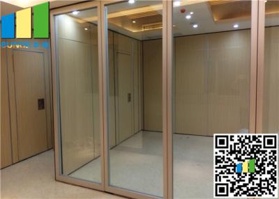 China Sliding Aluminum Glass Partition Wall , 10mm Tempered Glass Wall Partition for sale
