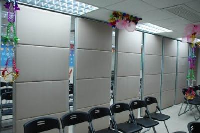 China Fabric Surface Sliding Partition Wall For Conference Room / Office Partition Dividers for sale