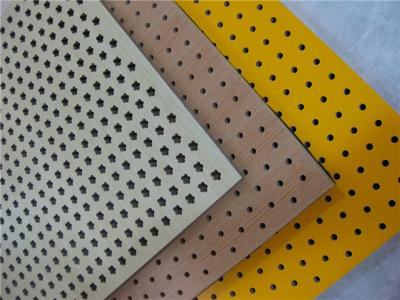 China Interior Perforated Wood Panels Grooved Decorative Acoustic Diffuser Panels for sale