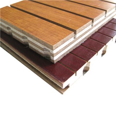 Cina Pannello di parete scanalato di legno insonorizzato di asilo del pannello acustico di alto assorbimento in vendita