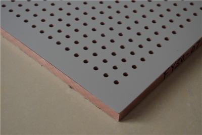 China Eco Friendly Perforated Wood Acoustic Panels Polyester Fabric Fiber PET Acoustic Panels for sale
