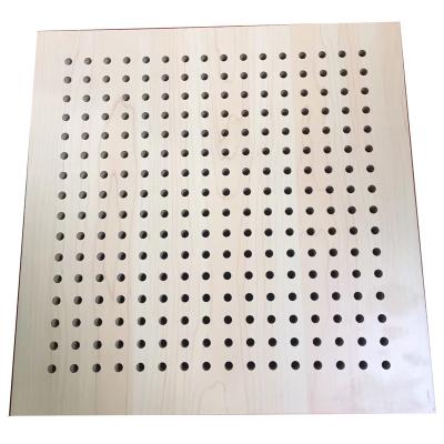 Cina Bordo decorativo di legno del soffitto perforato parete diffusa dei pannelli acustici del suono in vendita