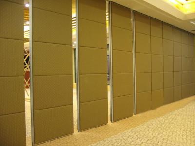 China Melamine Board Folding Partition Walls 85 mm Thickness Leather Surface for sale