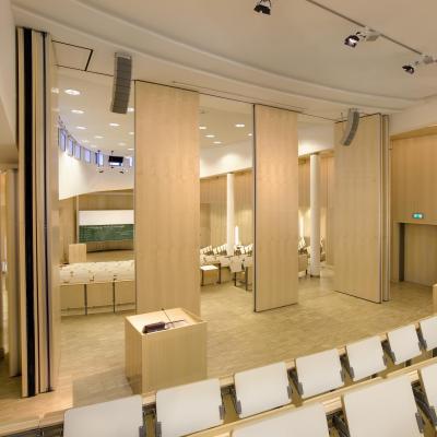 Cina Muri divisori pieganti smontabili di legno di multi colore per la struttura dell'alluminio di mostra in vendita
