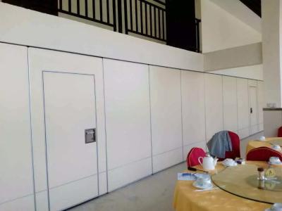 China Office Singapore Wooden Partition Wall , Interior Movable Sliding Folding Doors for sale